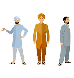 Indian marathi man cartoon Royalty Free Vector Image