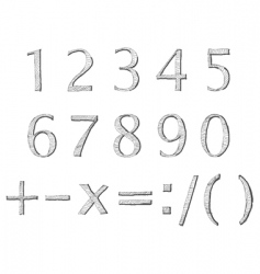 Marker numbers Royalty Free Vector Image - VectorStock