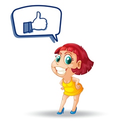 Kids with thumb and call out Royalty Free Vector Image