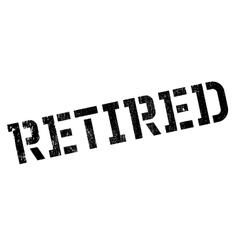 Retired rubber stamp Royalty Free Vector Image