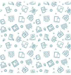 Computer graphics seamless pattern Royalty Free Vector Image