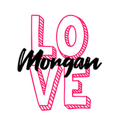 Morgan Royalty Free Vector Image - VectorStock
