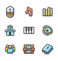 Religion characters set Royalty Free Vector Image