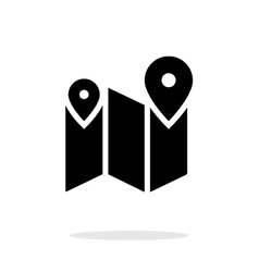 Map point signal icon Royalty Free Vector Image