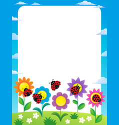 Stylized ladybugs theme image 3 Royalty Free Vector Image