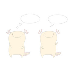 Engraving antique of axolotl Royalty Free Vector Image