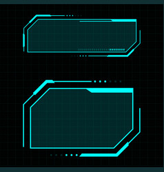 Futuristic hud interface future hologram ui Vector Image