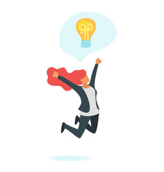 Businessman jumping with happiness Royalty Free Vector Image