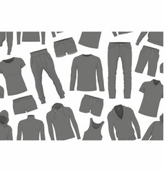 Clothes seamless pattern for tailor shop or Vector Image