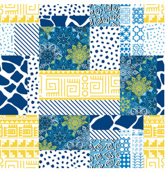 Patchwork seamless texture Royalty Free Vector Image