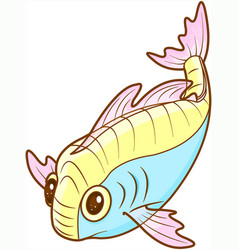 Cute Cartoon Fish in Aquarium Royalty Free Vector Image