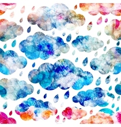 Rain seamless pattern Royalty Free Vector Image