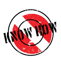 Know how rubber stamp Royalty Free Vector Image