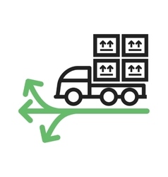 Multiple Delivery Points Royalty Free Vector Image