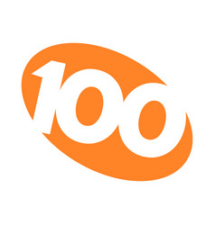 Number 100 Royalty Free Vector Image - VectorStock