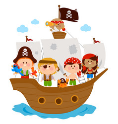 Pirate children Royalty Free Vector Image - VectorStock