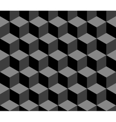 3d cubes - seamless pattern Royalty Free Vector Image