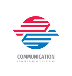 Connect circle logo Royalty Free Vector Image - VectorStock