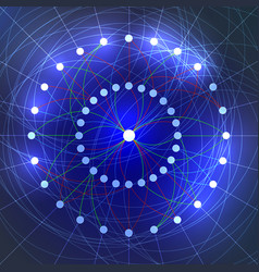 Neural network machine learning concept Royalty Free Vector