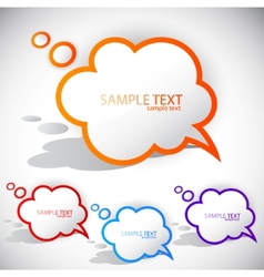 Paper speech bubble Royalty Free Vector Image - VectorStock