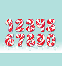 Printable number flashcards for teaching number Vector Image