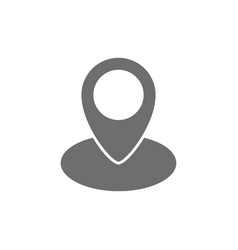 Way from a to b point map pins with trace Vector Image