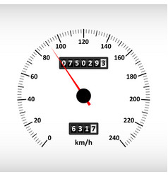 Speed meter sign logo Royalty Free Vector Image