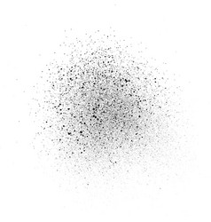 Graffiti sprayed dot with fat cap in black Vector Image