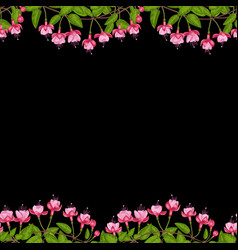 Fuchsia seamless double border Royalty Free Vector Image