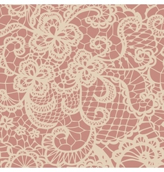 Lace seamless pattern with flowers Royalty Free Vector Image