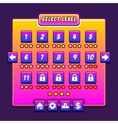 Space game icons buttons icons interface ui Vector Image