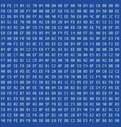 Hex code stream random hexadecimal code cyber Vector Image