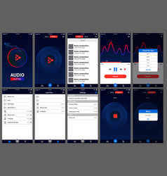 Diamant game ui design mobile user interface Vector Image