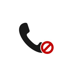 Missed call icon app symbol symbol for your web Vector Image