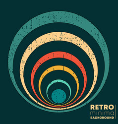 Retro design poster with vintage grunge texture Vector Image
