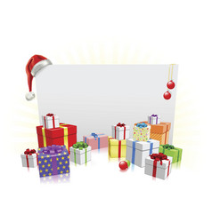 Presents and sign concept Royalty Free Vector Image