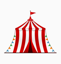 Bright colors circus tent Royalty Free Vector Image