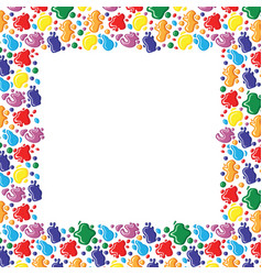 Paints frame Royalty Free Vector Image - VectorStock