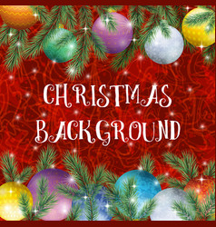 Background with purple christmas balls Royalty Free Vector