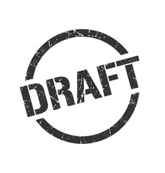 Draft stamp Royalty Free Vector Image - VectorStock