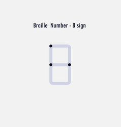Sign language number 8 Royalty Free Vector Image