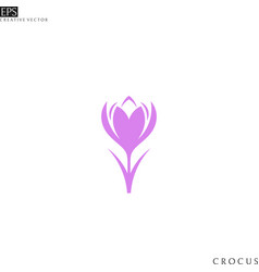 Crocus logo Royalty Free Vector Image - VectorStock