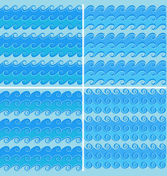 Geometric seamless patterns Royalty Free Vector Image