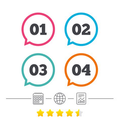 Step one two three icons sequence options Vector Image