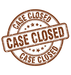 Case closed stamp Royalty Free Vector Image - VectorStock