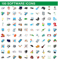 Devops software development icon set coding Vector Image