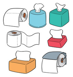 Tissue paper cartoon Royalty Free Vector Image