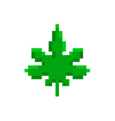 Cannabis Leaf Pixel Vector Images (over 100)