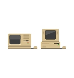 Old computer Royalty Free Vector Image - VectorStock