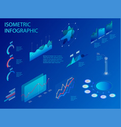 Isometric Infographic Set Elements Royalty Free Vector Image